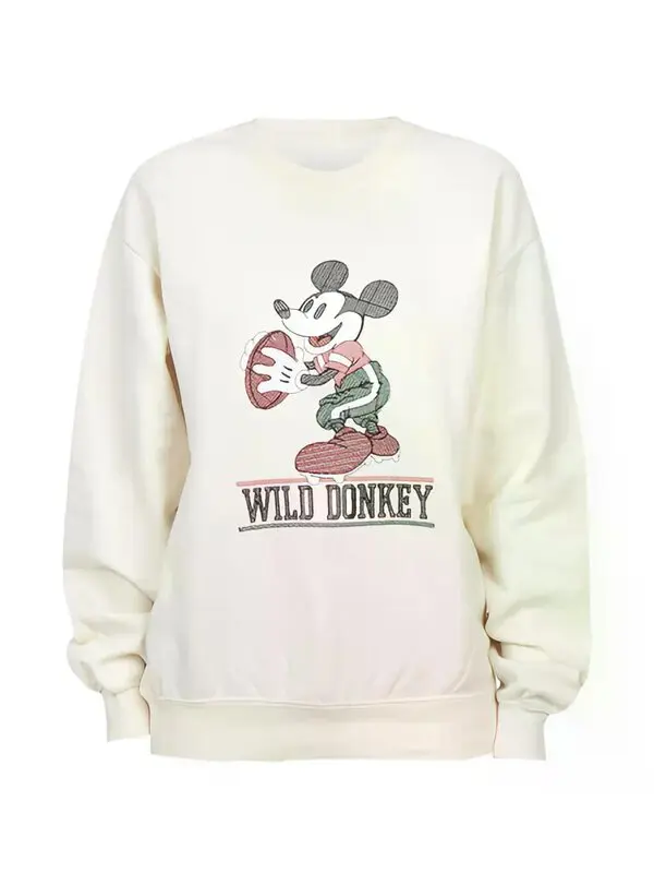 WILD DONKEY Graphic-print Sweatshirt - White