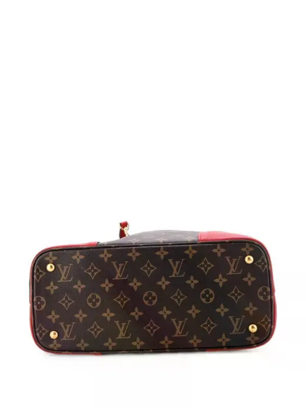 LOUIS VUITTON Monogram Canvas And Leather Flandrin Handbag Tote Bag - Red