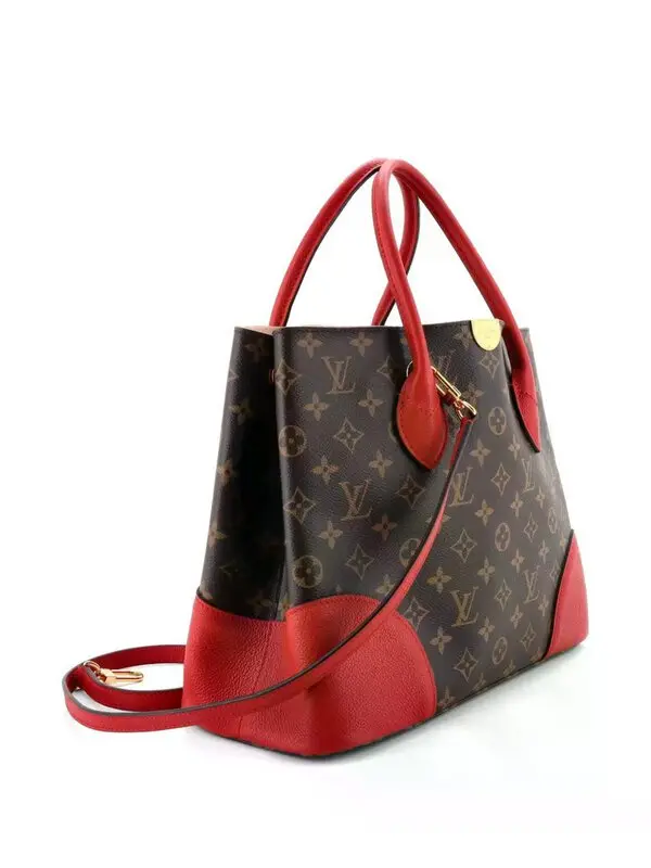 LOUIS VUITTON Monogram Canvas And Leather Flandrin Handbag Tote Bag - Red