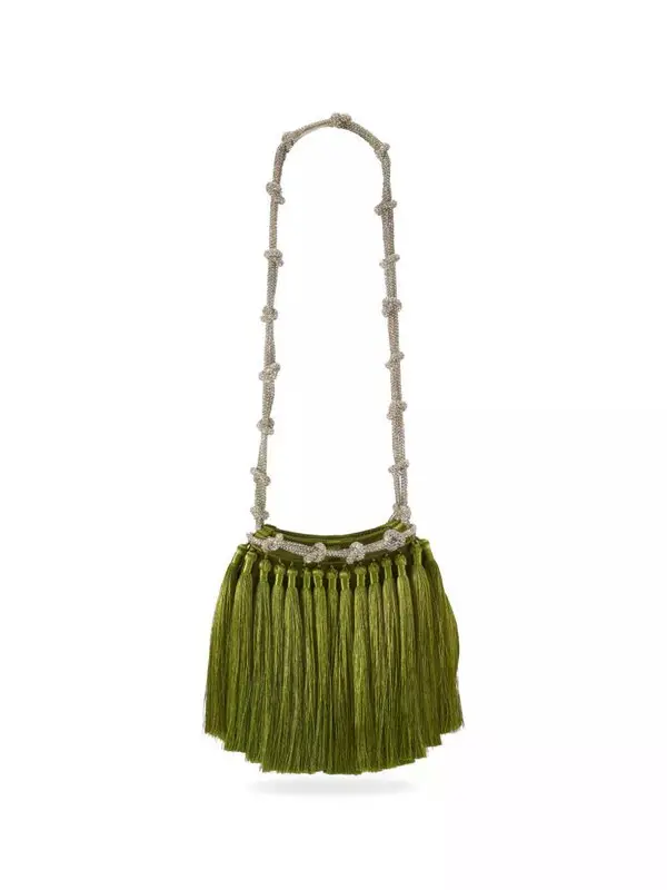 SIMONMILLER Tassel Knotty Mini Bag - Green