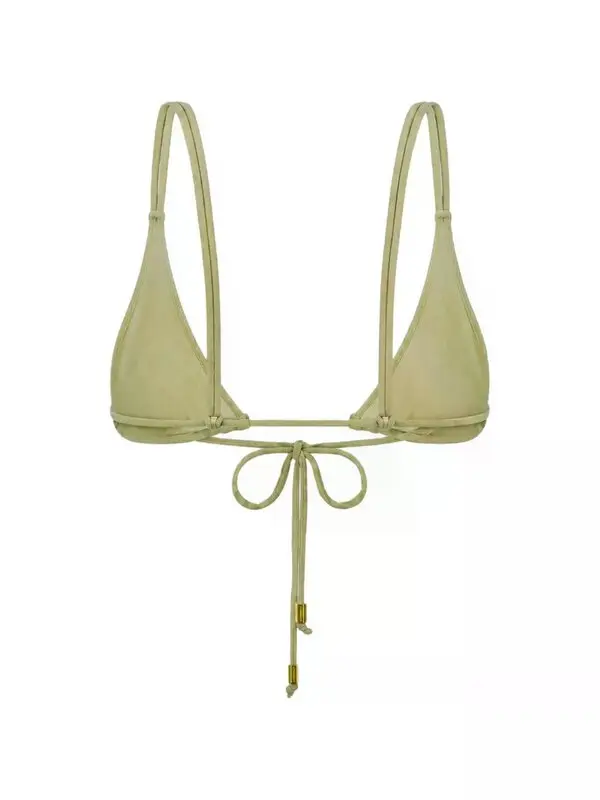 HIBOURAMA Triangle Bra Plain Bikini