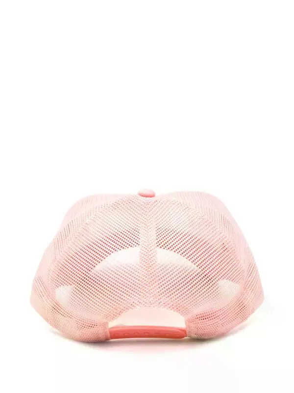 SPORTY & RICH Crystal-embellished Trucker Cap