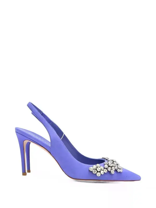 STUART WEITZMAN Crystal Fleur Slingback Pumps