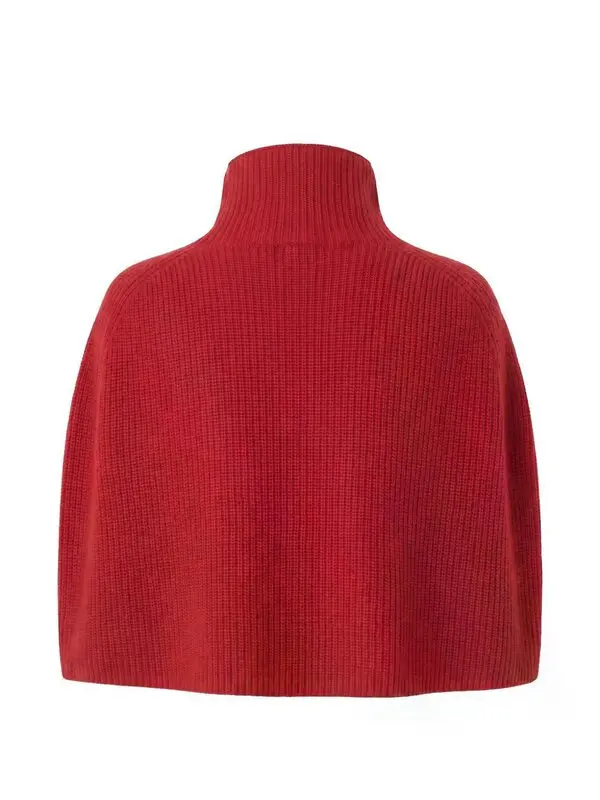 SA SU PHI Ribbed-knit Cashmere Poncho