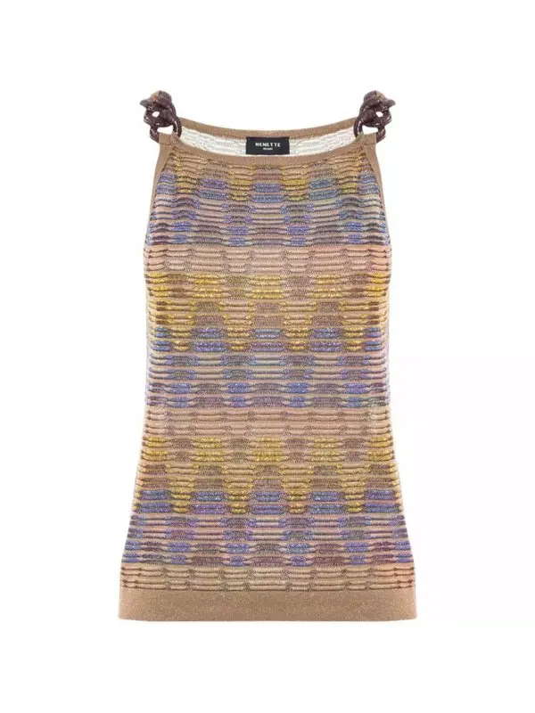 NENETTE Geometric-pattern Knot-detail Top
