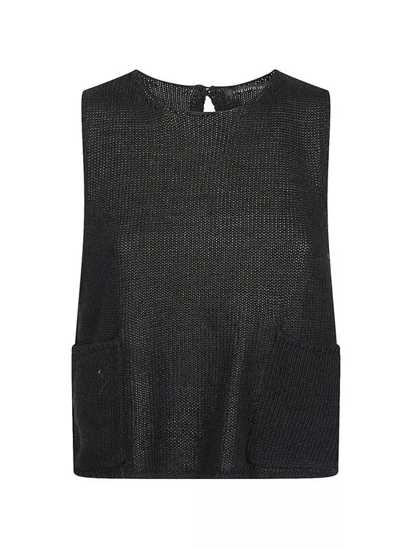 Mizuiro Ind Tape-yarn Knitted Top