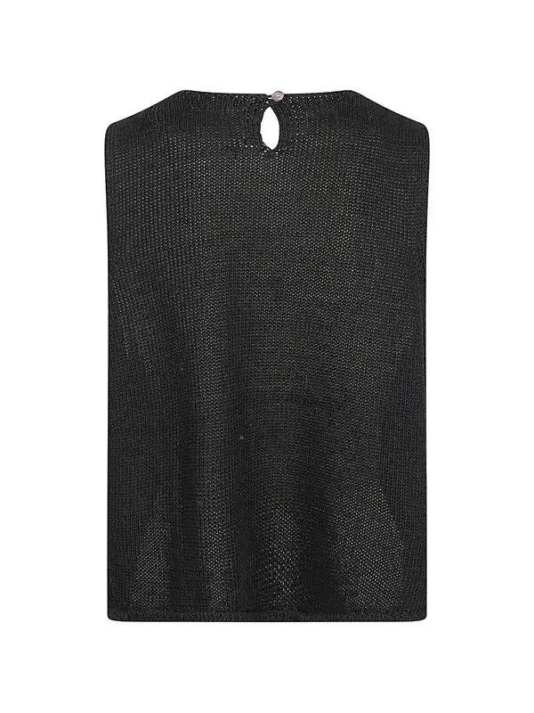 Mizuiro Ind Tape-yarn Knitted Top