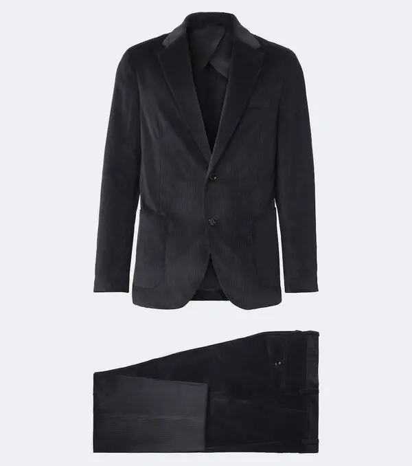 LARDINI Cotton And Cashmere Corduroy Suit