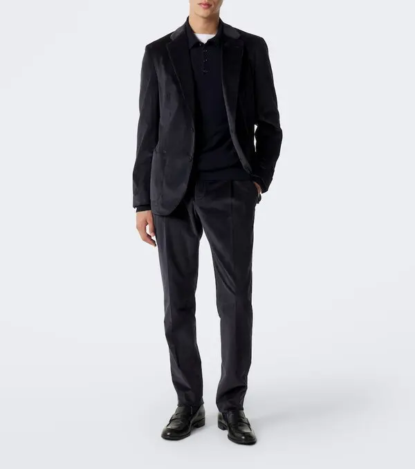 LARDINI Cotton And Cashmere Corduroy Suit
