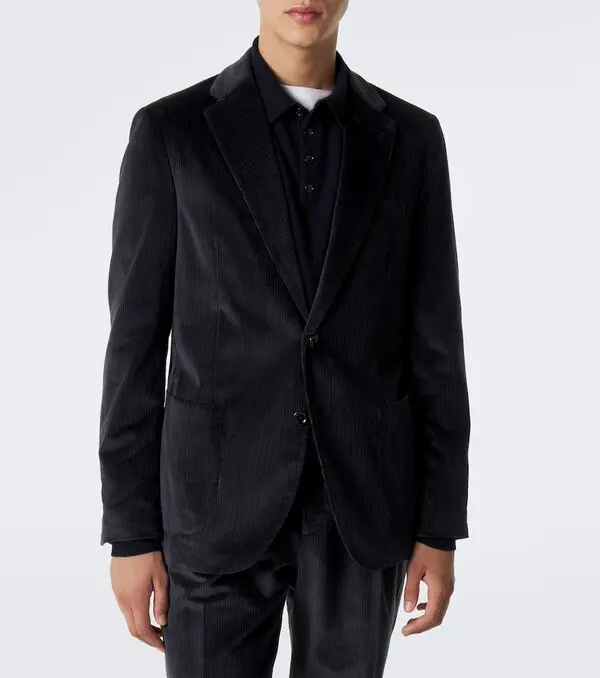 LARDINI Cotton And Cashmere Corduroy Suit