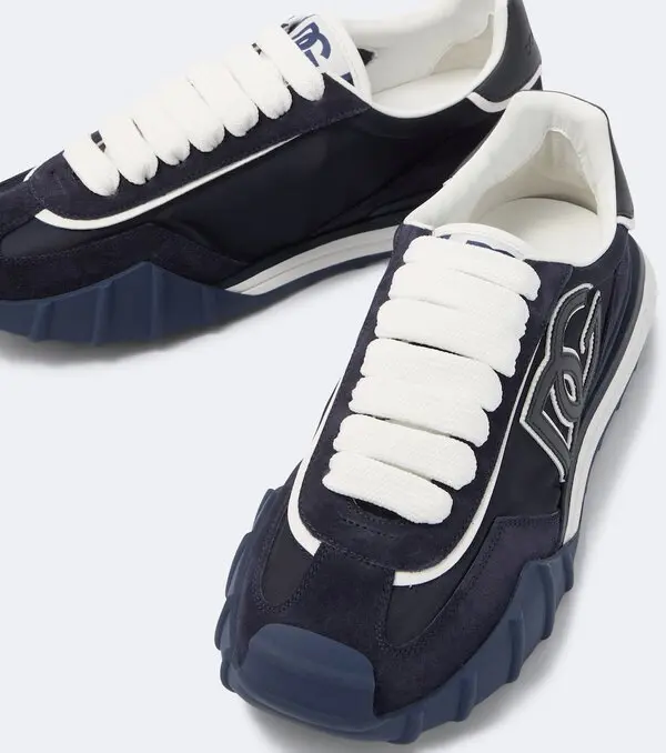 Dolce & Gabbana Dg Suede-trimmed Canvas Sneakers