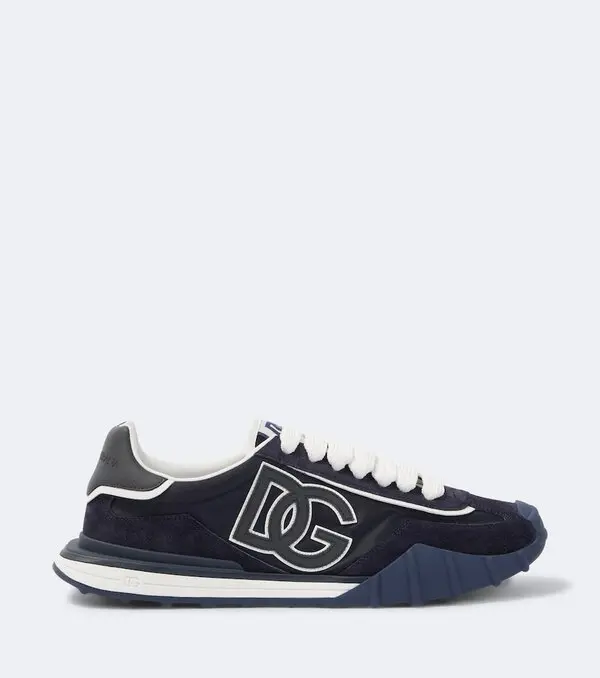 Dolce & Gabbana Dg Suede-trimmed Canvas Sneakers