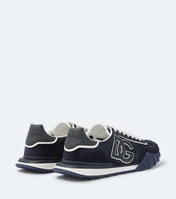 Dolce & Gabbana Dg Suede-trimmed Canvas Sneakers