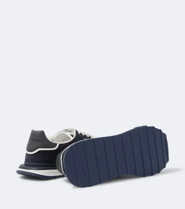 Dolce & Gabbana Dg Suede-trimmed Canvas Sneakers