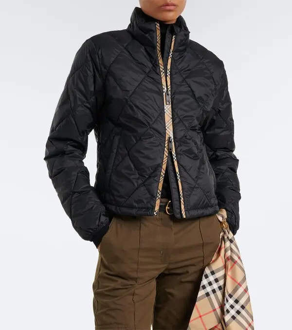 Burberry Check Quilted Puffer Jacket