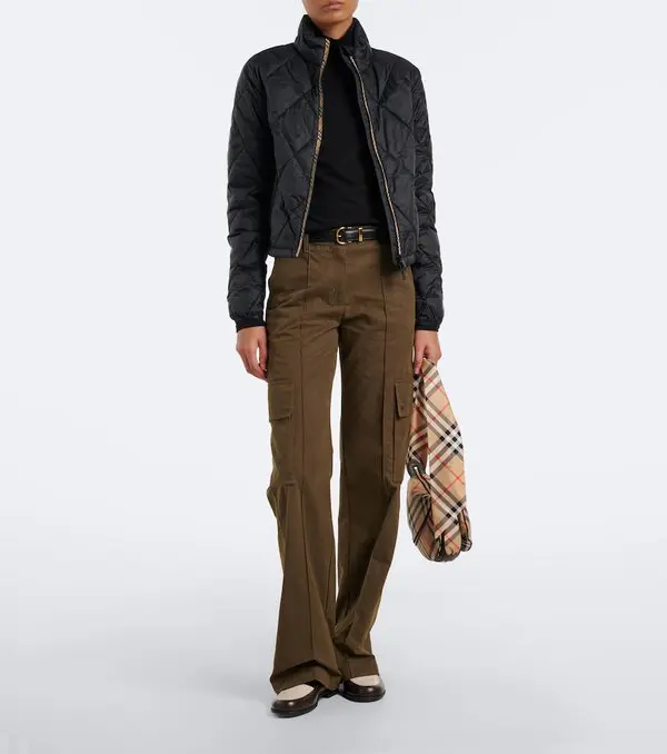 Burberry Check Quilted Puffer Jacket