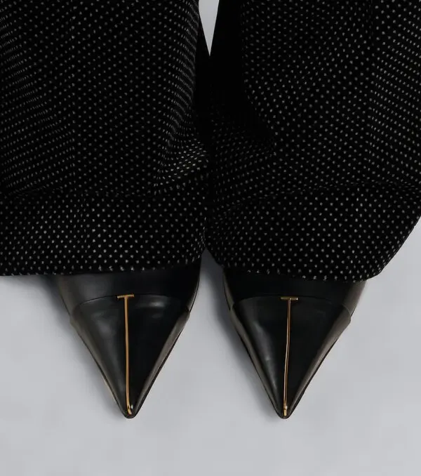 TOM FORD T Leather Ankle Boots