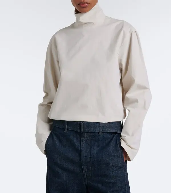 LEMAIRE Cotton Turtleneck Top