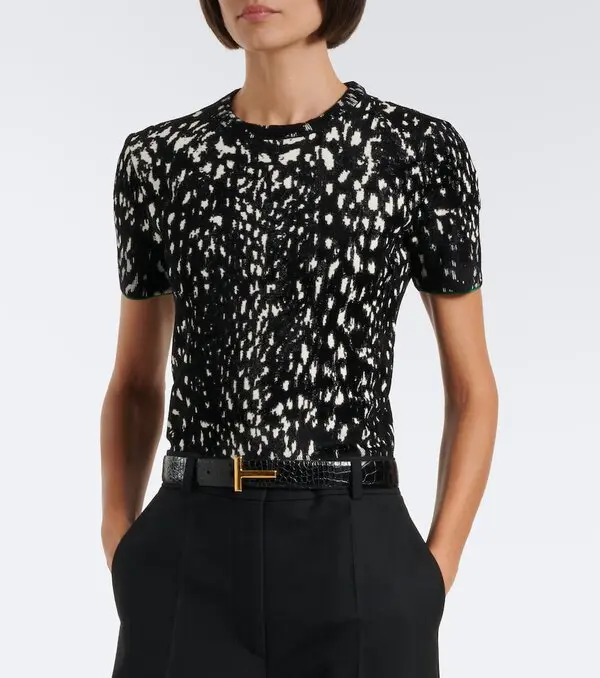 TOM FORD Jacquard Velvet T-shirt