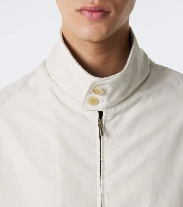 A.PRESSE Silk And Cotton Gabardine Jacket