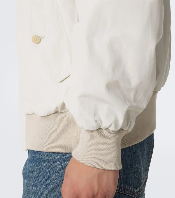 A.PRESSE Silk And Cotton Gabardine Jacket