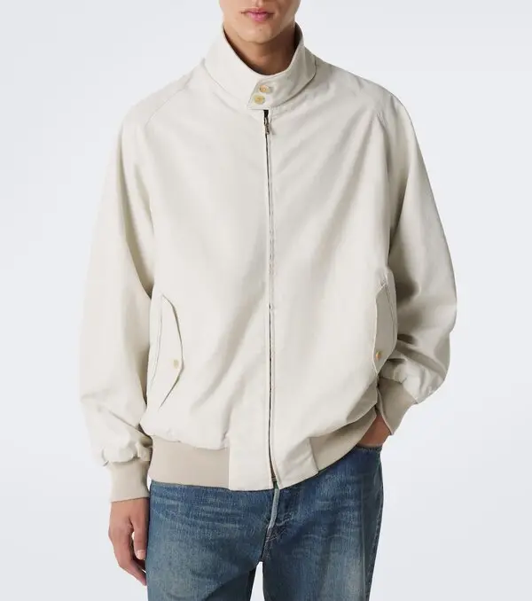A.PRESSE Silk And Cotton Gabardine Jacket