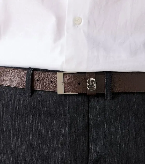 Gucci Double G Leather Belt