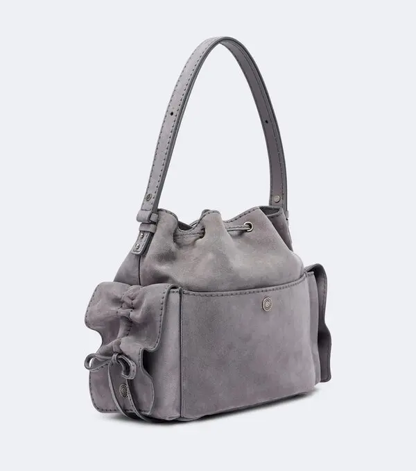 Acne Studios Multipocket Medium Suede Bucket Bag