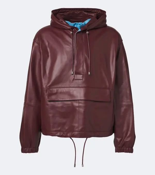 Loewe Hooded Leather Jacket