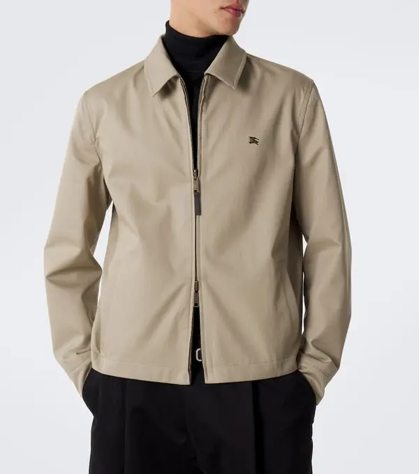 Burberry Reversible Cotton Gabardine Blouson Ajcket