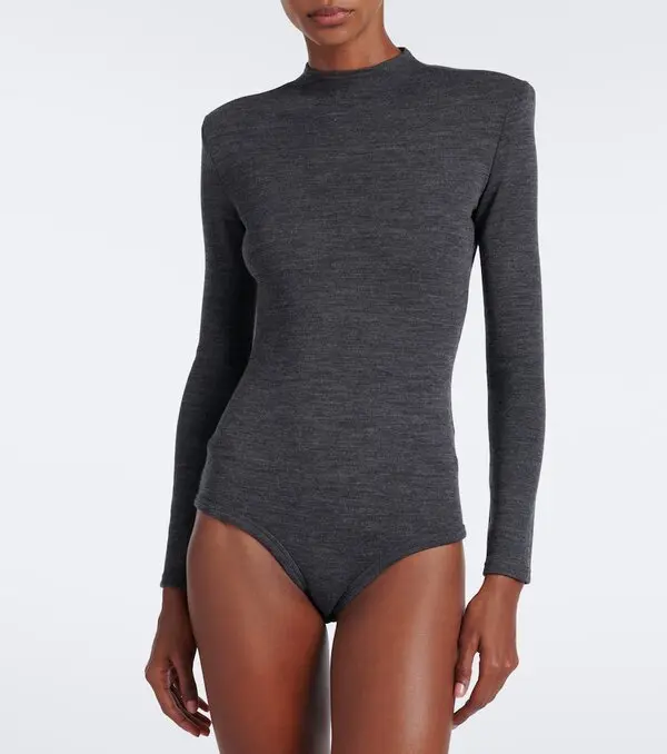 JIL SANDER Wool Bodysuit