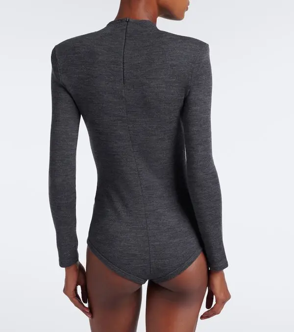 JIL SANDER Wool Bodysuit