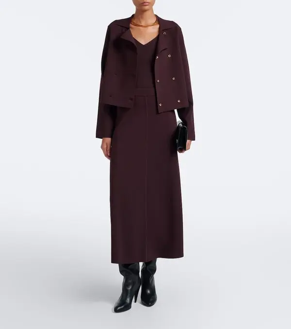 JOSEPH Helius Jersey Midi Skirt