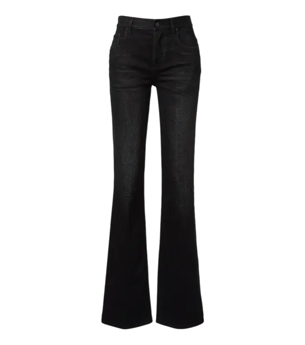 Gucci Mid-rise Flared Jeans - Black