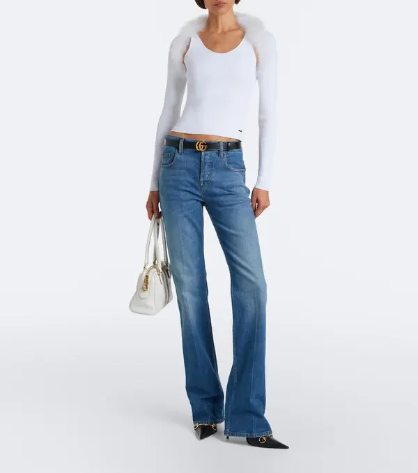 Gucci Mid-rise Flared Jeans