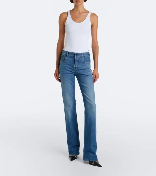 Gucci Mid-rise Flared Jeans