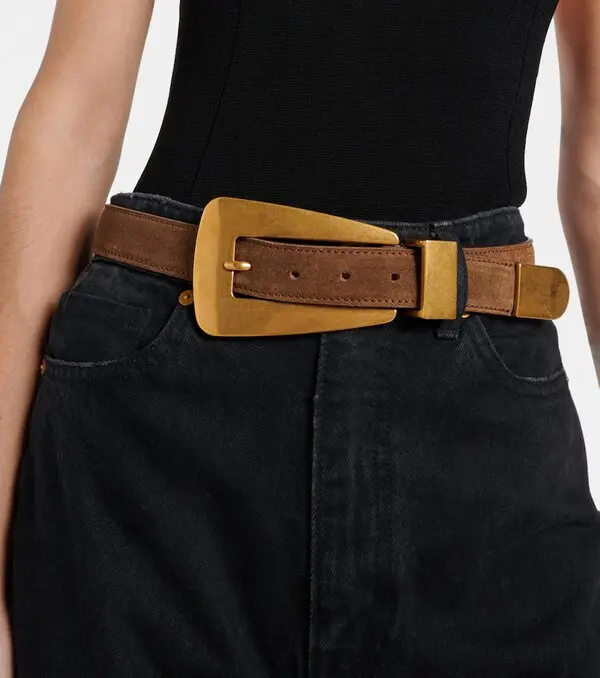 Khaite Lucca Suede Belt