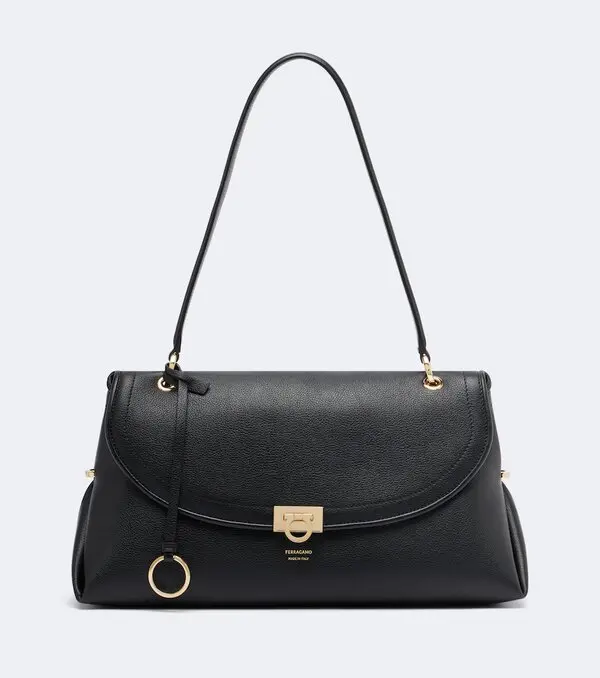 FERRAGAMO Sophia Medium Leather Shoulder Bag