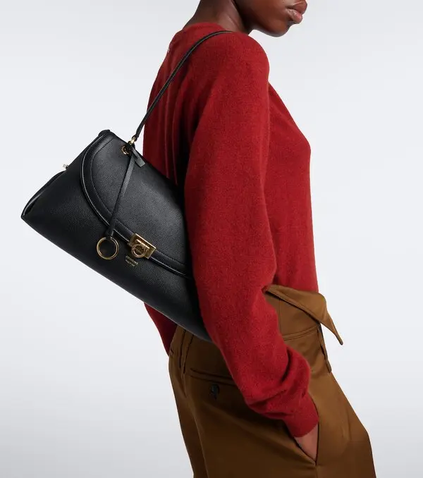 FERRAGAMO Sophia Medium Leather Shoulder Bag