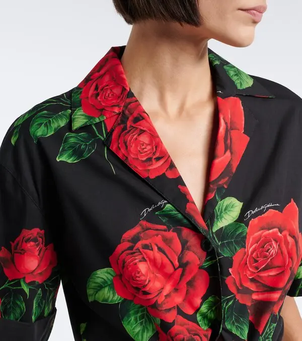 Dolce & Gabbana Floral Cotton Shirt