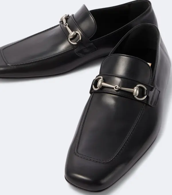 Gucci Ragazzo Horsebit Leather Loafers