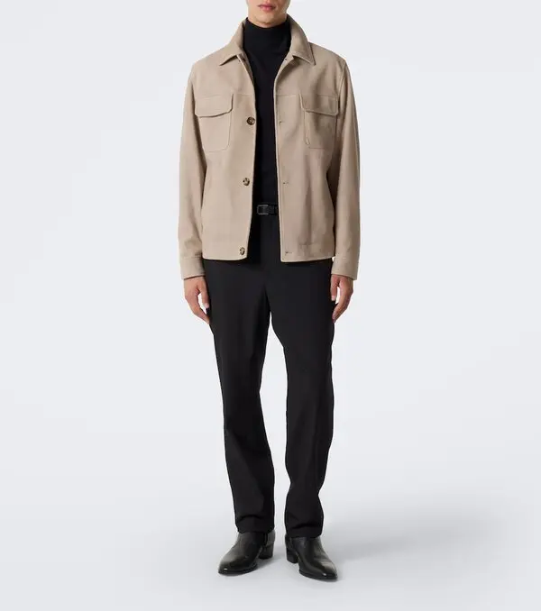 LARDINI Suede Blouson Jacket