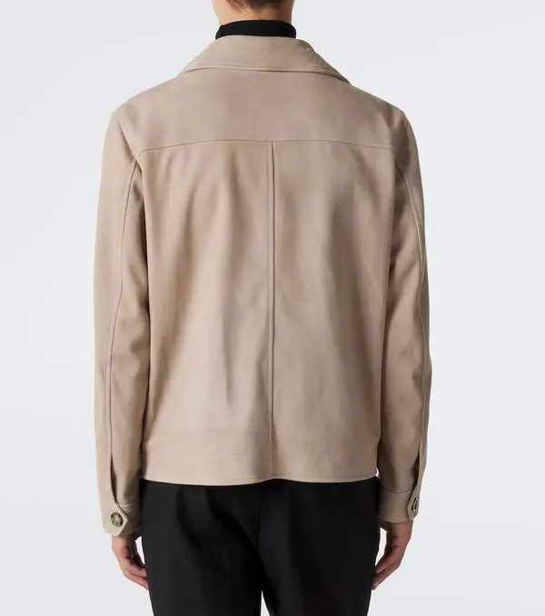LARDINI Suede Blouson Jacket