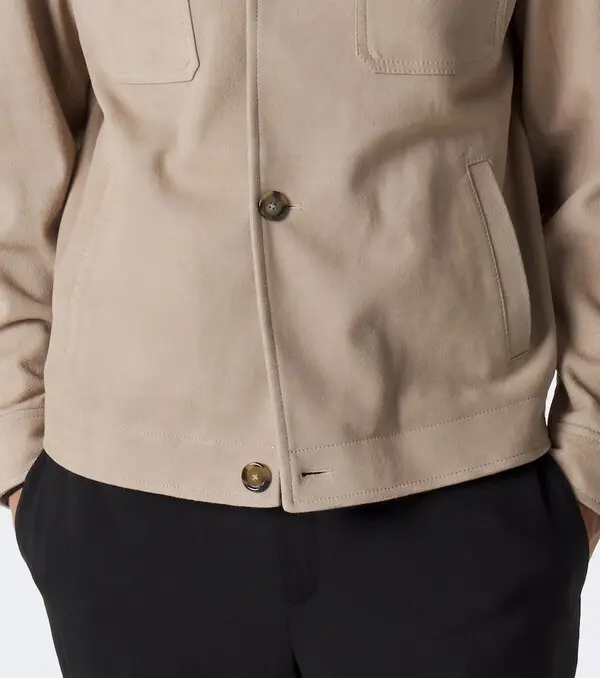 LARDINI Suede Blouson Jacket