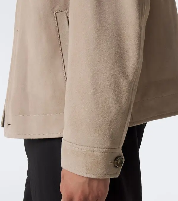 LARDINI Suede Blouson Jacket