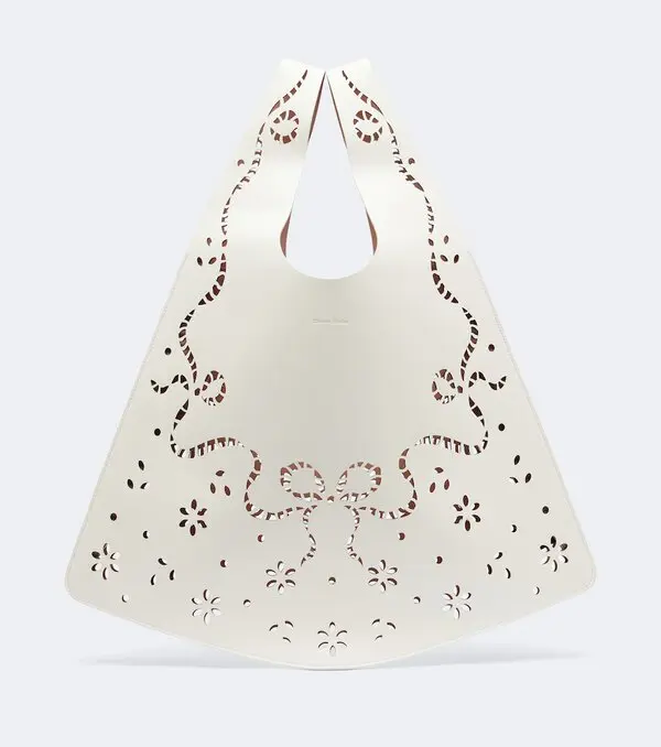 Simone Rocha Laser-cut Leather Shopper