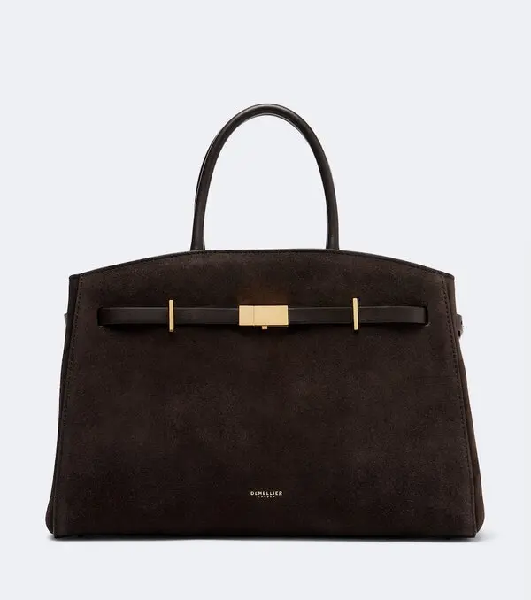 DEMELLIER Hudson Midi Suede Tote Bag