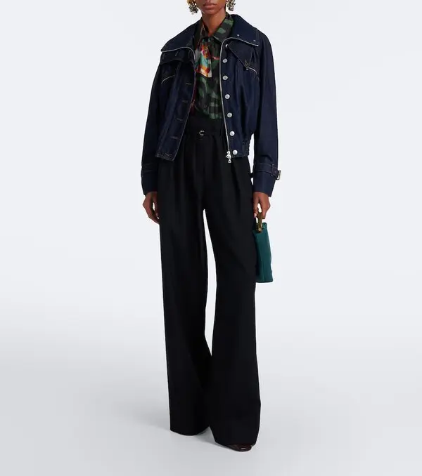 Dries Van Noten Denim Blouson Jacket