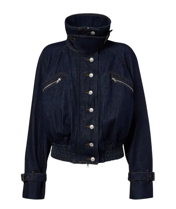 Dries Van Noten Denim Blouson Jacket - Blue