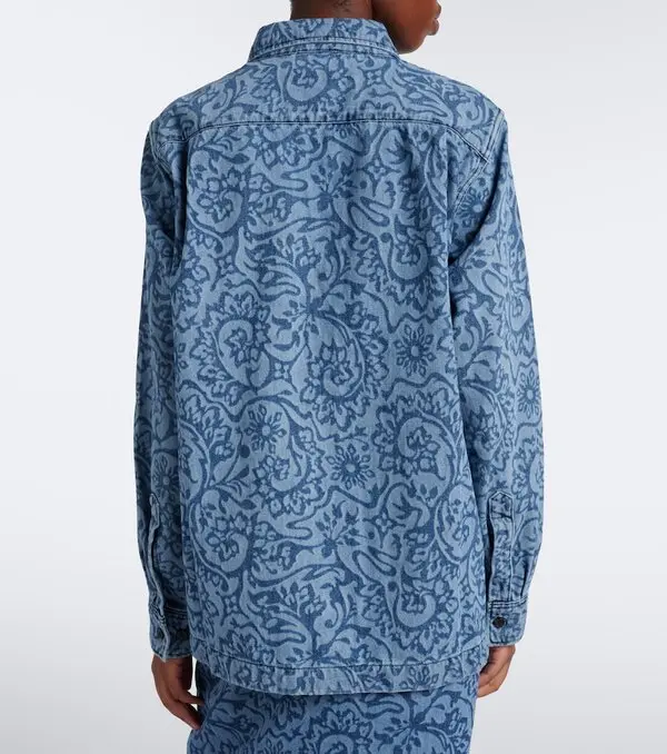 Dries Van Noten Floral Denim Overshirt